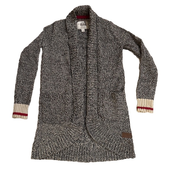 Roots | Sweaters | Roots Cotton Cabin Open Cardigan Knit Pocket Shawl ...